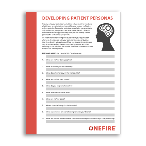Patient Persona Worksheet - Understand Your Patients